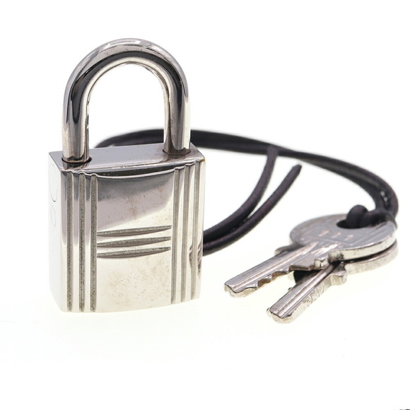 Hermes | Other | Hermes Cadena Silver Metal Padlock Kadena Key Lock ...